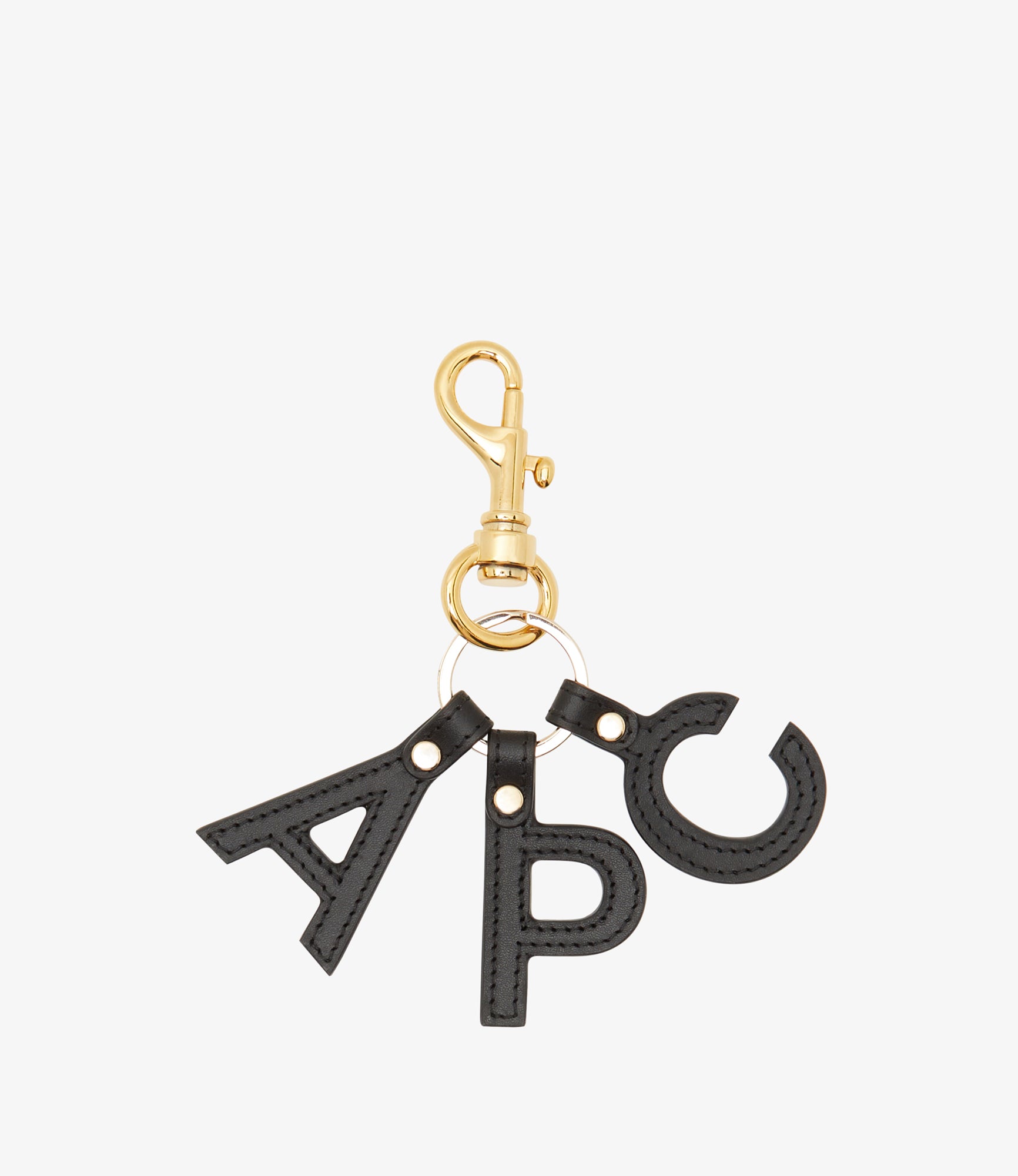 Lettres A.P.C. keychain | 100% cowhide leather | A.P.C. Accessories