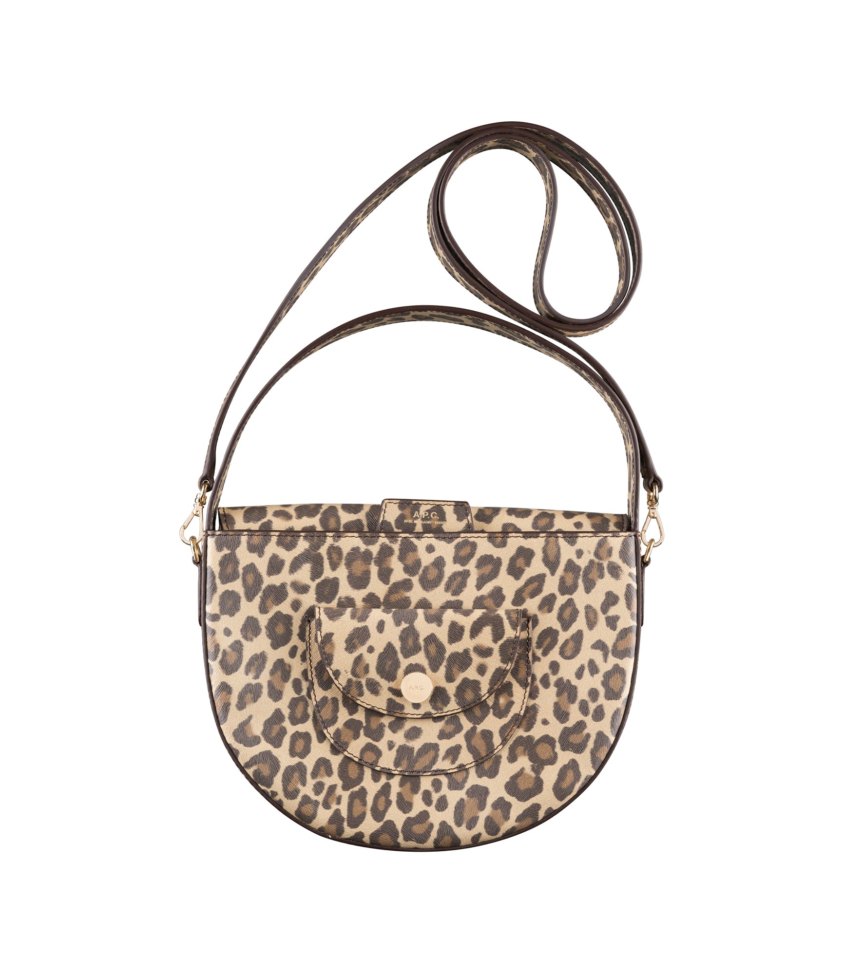 Pocket Small bag | Leopard-print leather | A.P.C. Accessories