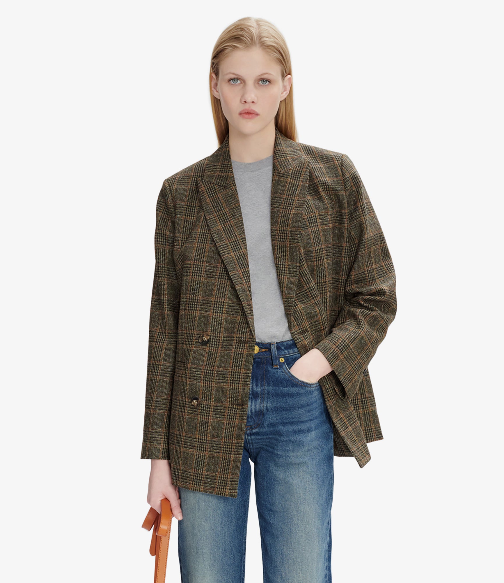 Lucy jacket | Woolen material with Prince of Wales check | A.P.C. Ready ...
